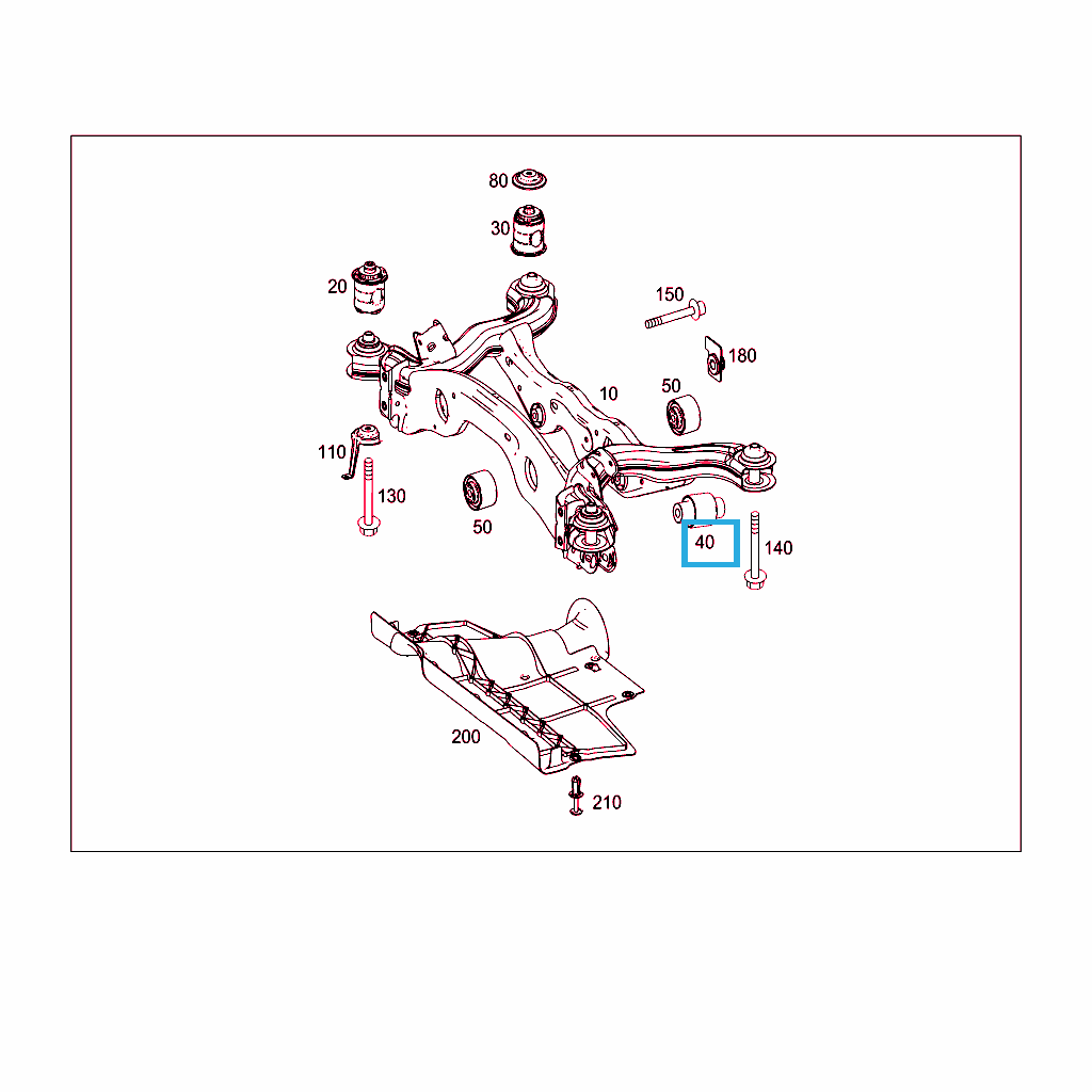 Сайлентблоки Мерседес GLA-klasse