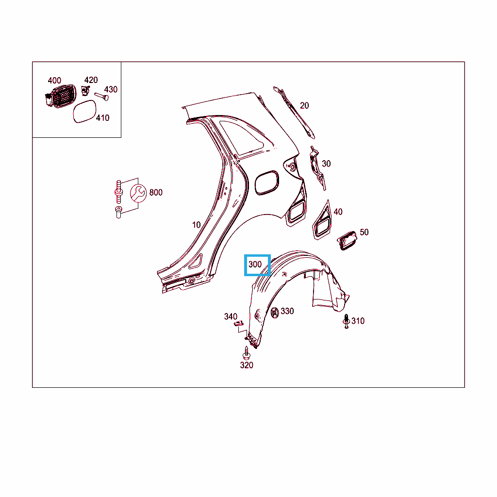 Подкрылки Мерседес