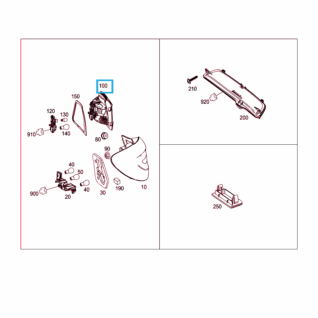 Фонари Мерседес B-klasse W246