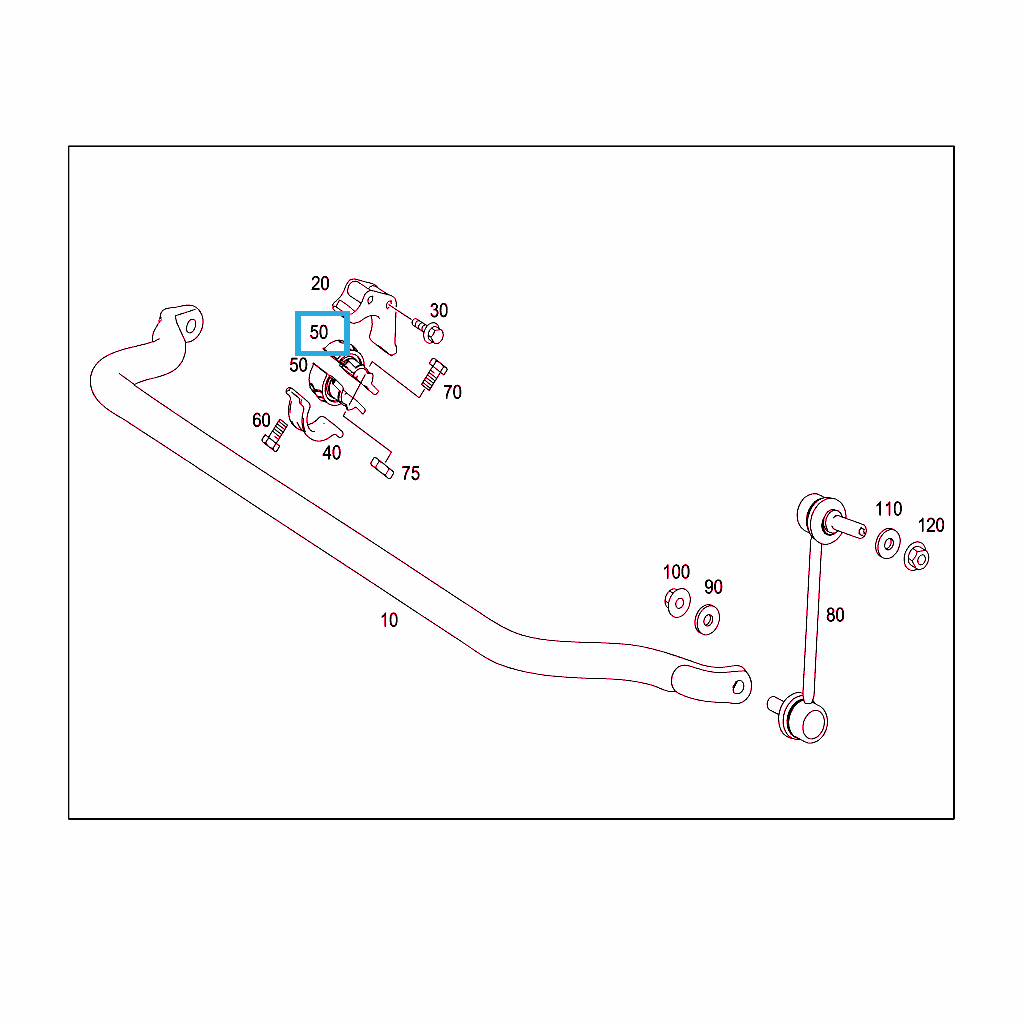 Втулки стабилизатора Мерседес