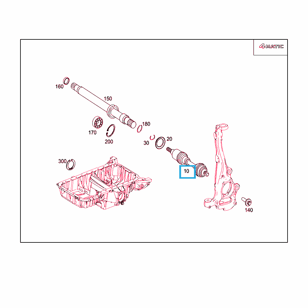 Приводные валы Мерседес GLC AMG