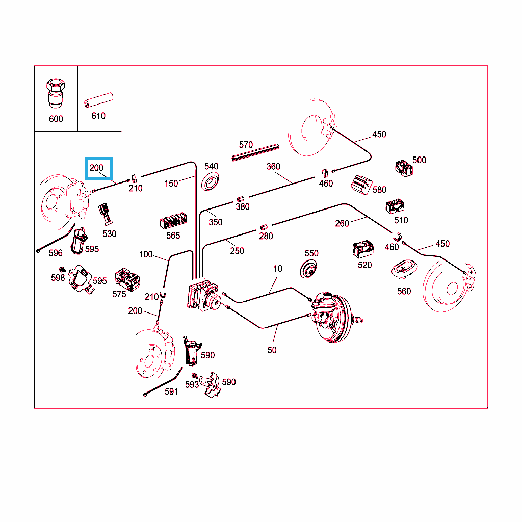 Трубки и шланги Мерседес GLC 220 D 2.1D/170 9AT 5D AWD 4MATIC