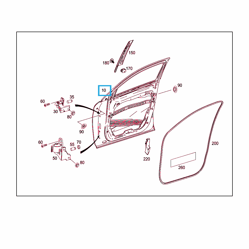 Двери боковые Мерседес