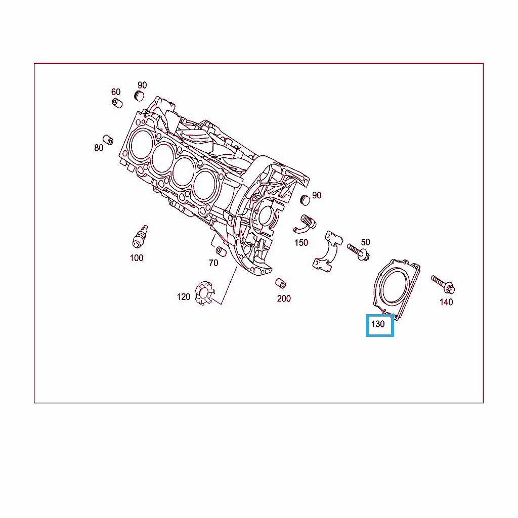 Сальники коленвала Мерседес
