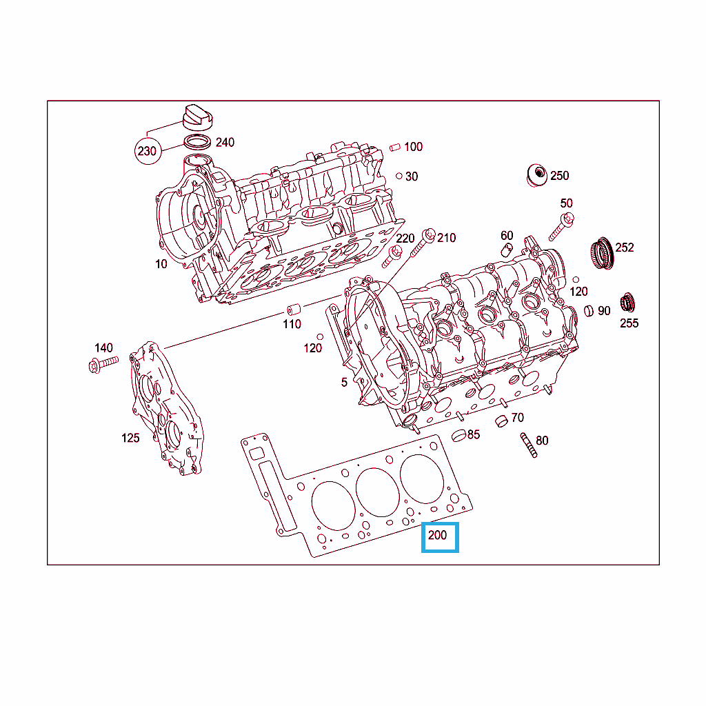 Прокладки Мерседес SLK-klasse