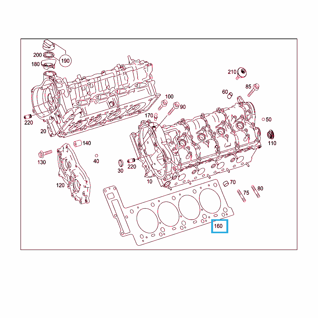Запчасти двигателя Мерседес GLE Coupe AMG C292