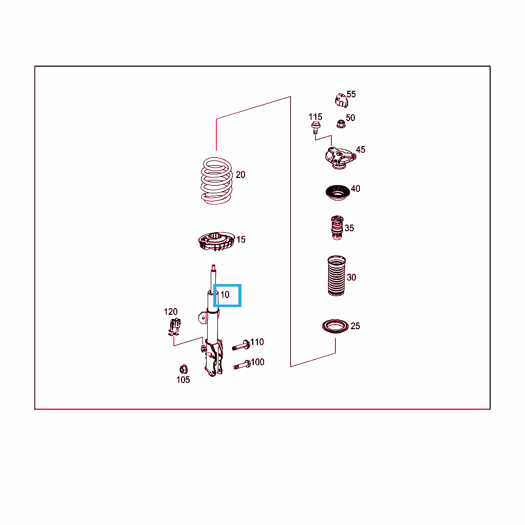 Амортизаторы Мерседес V-klasse W447