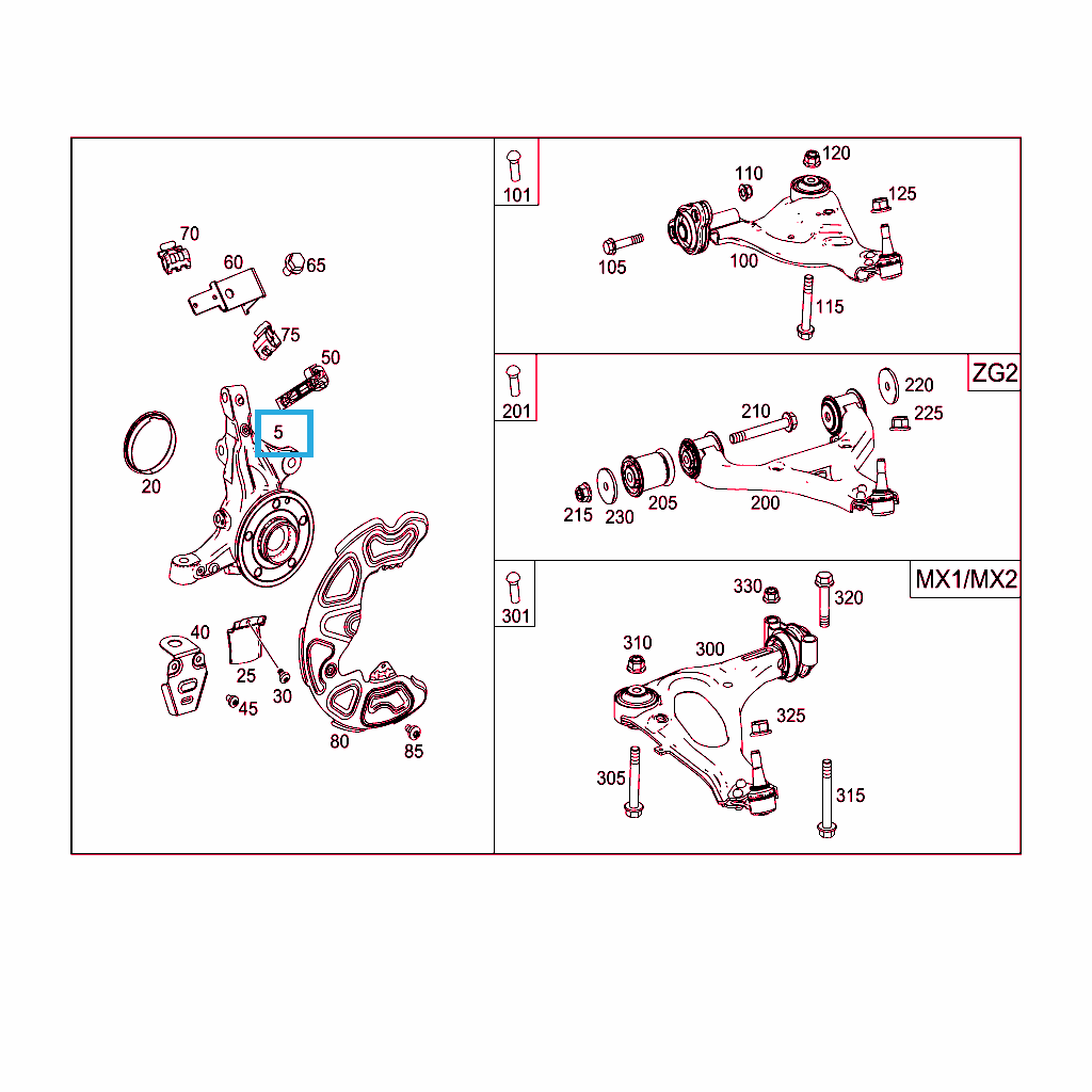 Рычаги Мерседес V-klasse