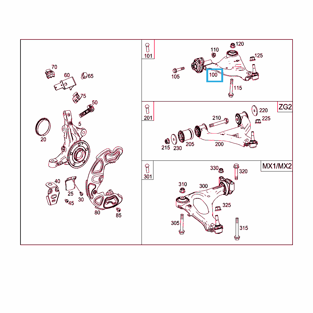 Рычаги Мерседес V-klasse