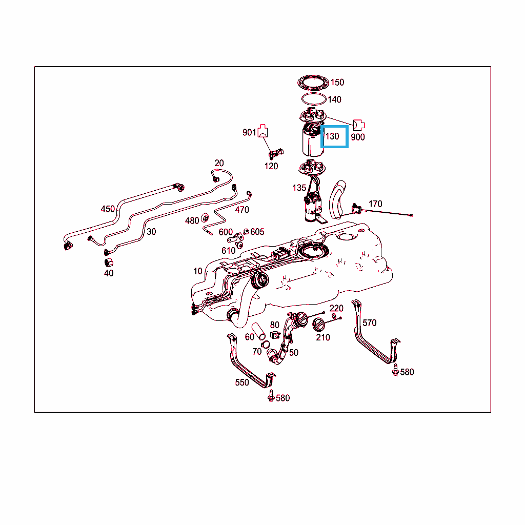Топливные насосы Мерседес V-klasse