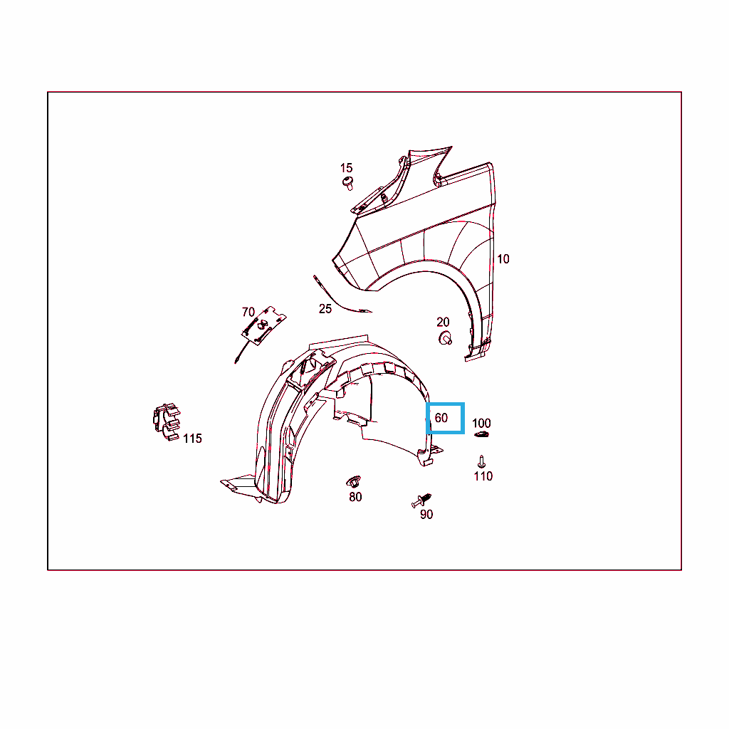 Подкрылки Мерседес V-klasse
