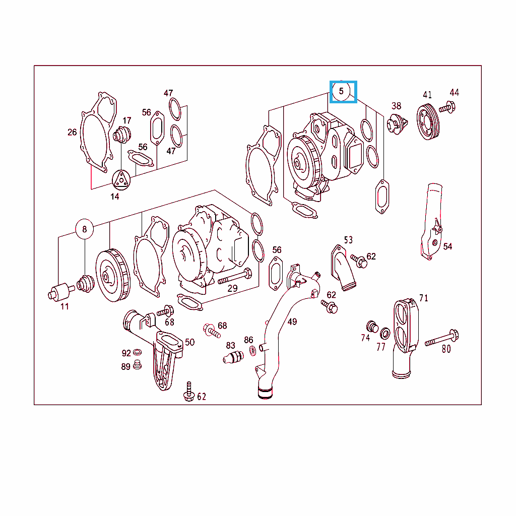 НАСОС ОЖ Мерседес (A4572000501)