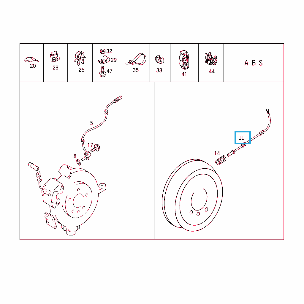 Датчики АБС Мерседес G-klasse