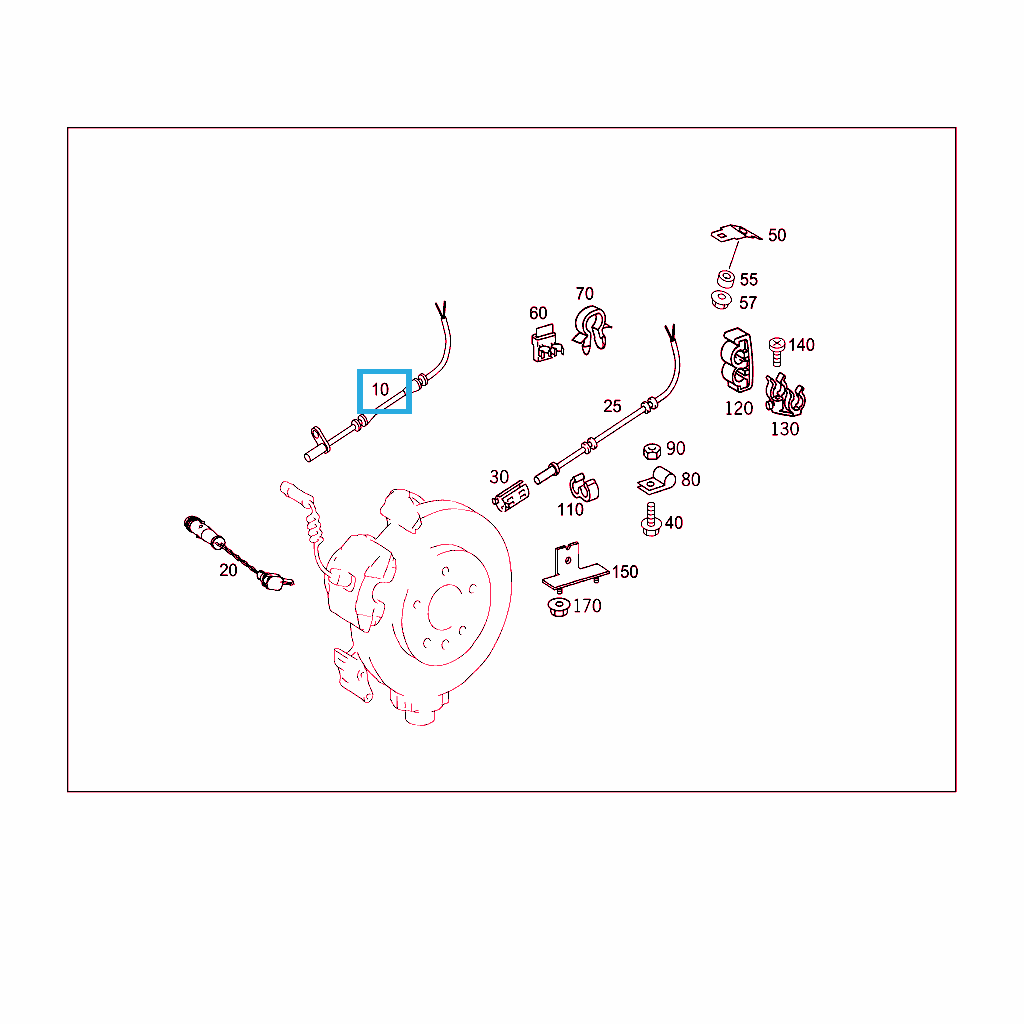 Датчики АБС Мерседес G-klasse