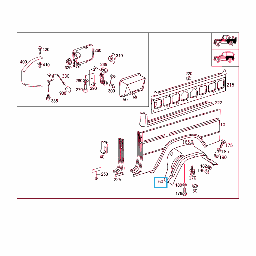 Подкрылки Мерседес G-klasse AMG