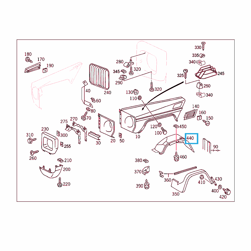 Подкрылки Мерседес G-klasse AMG