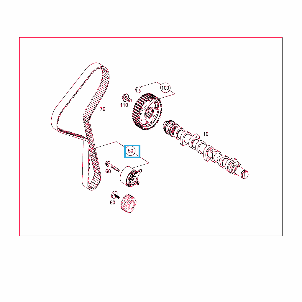 Ремни (цепи) ГРМ Мерседес B-klasse W246