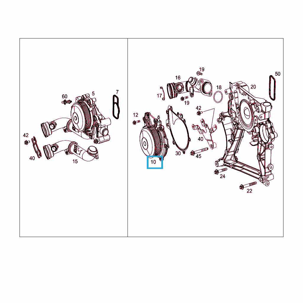 Запчасти двигателя Мерседес GLC 250 D 2.1D/204 9AT 5D AWD 4MATIC