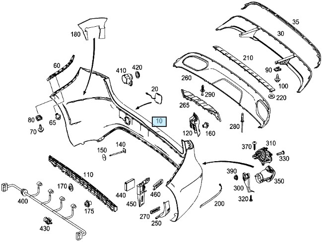 Бампера Мерседес B-klasse